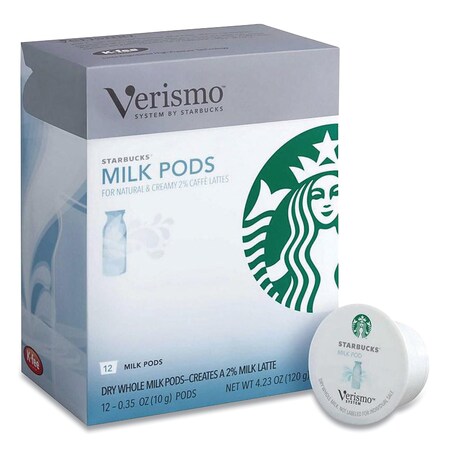 Starbucks Verismo Milk Pods, 0.35 oz, PK12 12407549 | Zoro